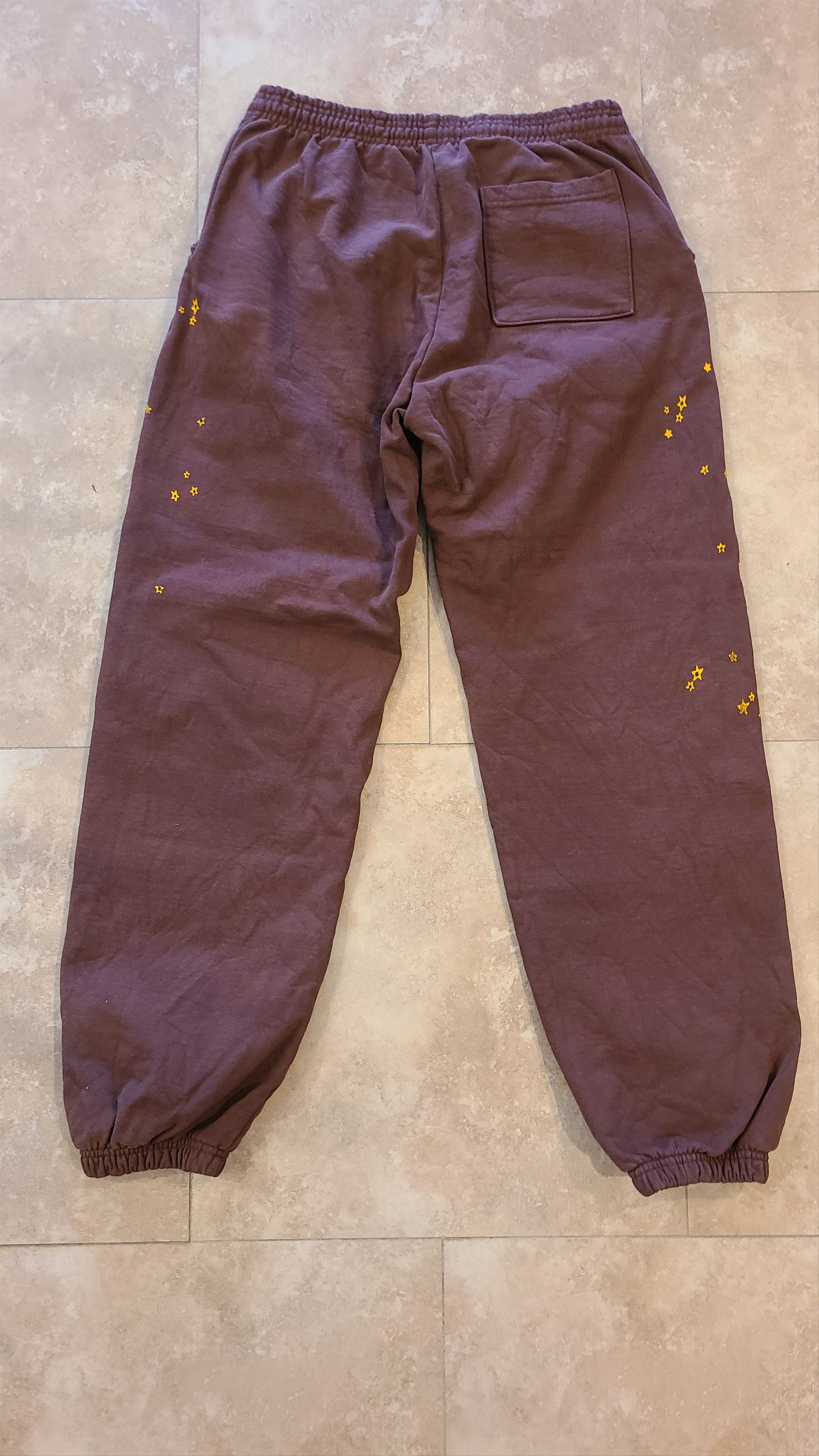 Spider Worldwide Sp5der 555 angel number brown sweatpants | Grailed