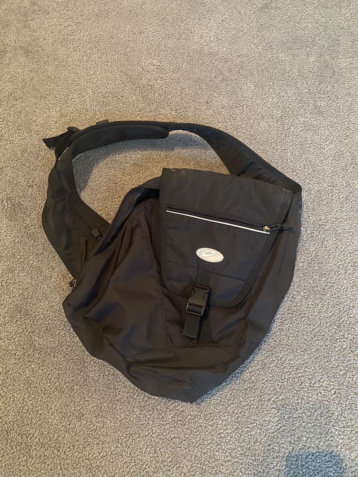 Nike × Vintage 3M Reflective Logo Ninja Sling Backpack | Grailed