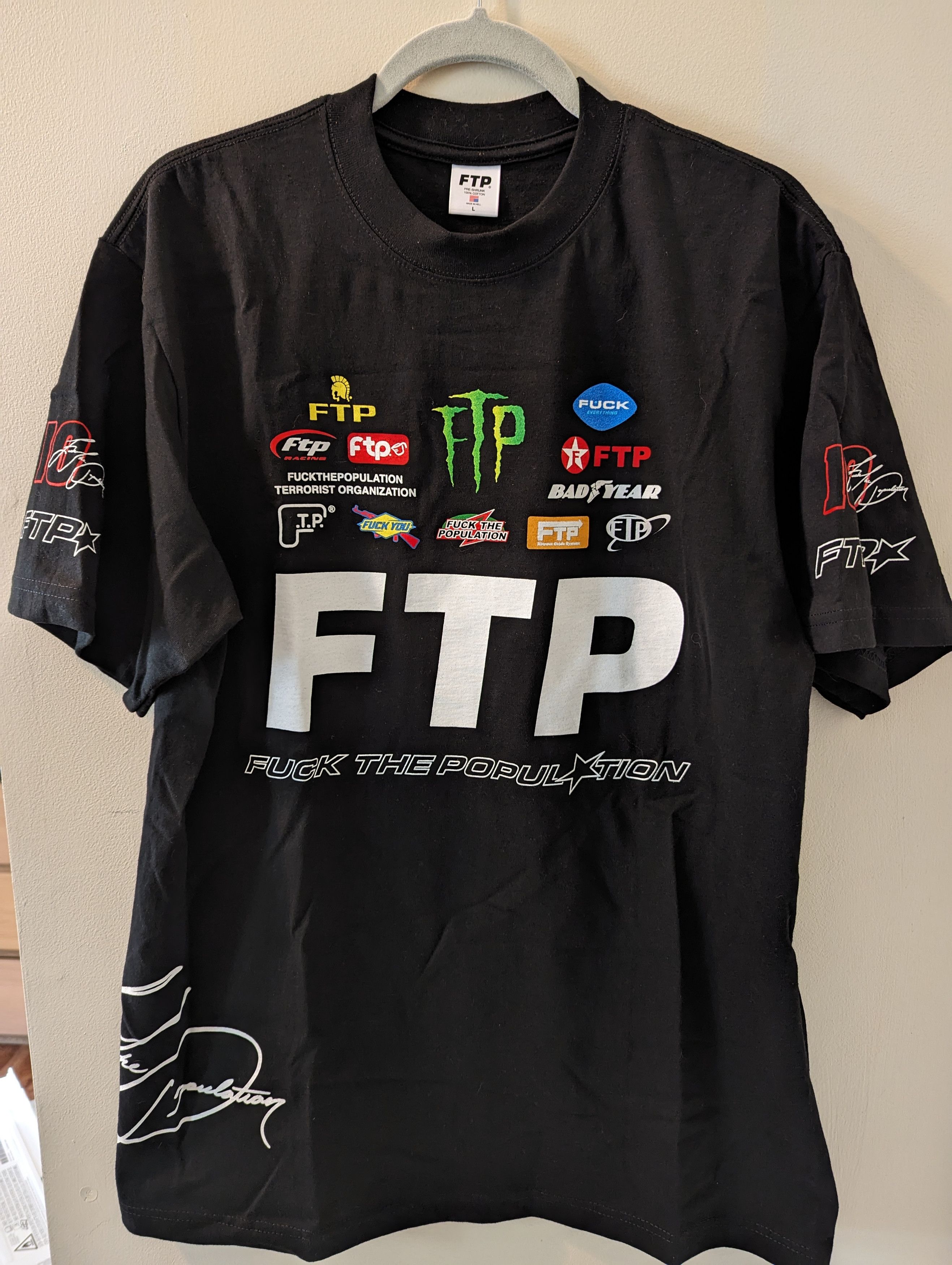 Fuck The Population FTP Pit Crew T Shirt | Grailed