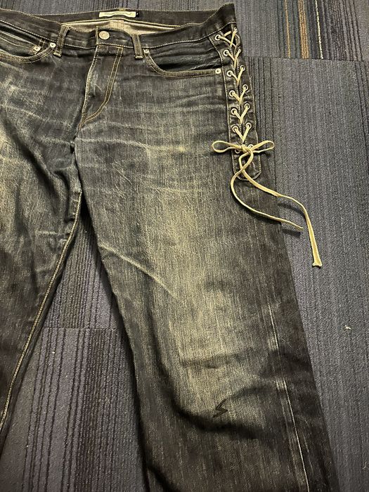 Undercover SS08 Lightning Bolt Lace-Up Denim | Grailed