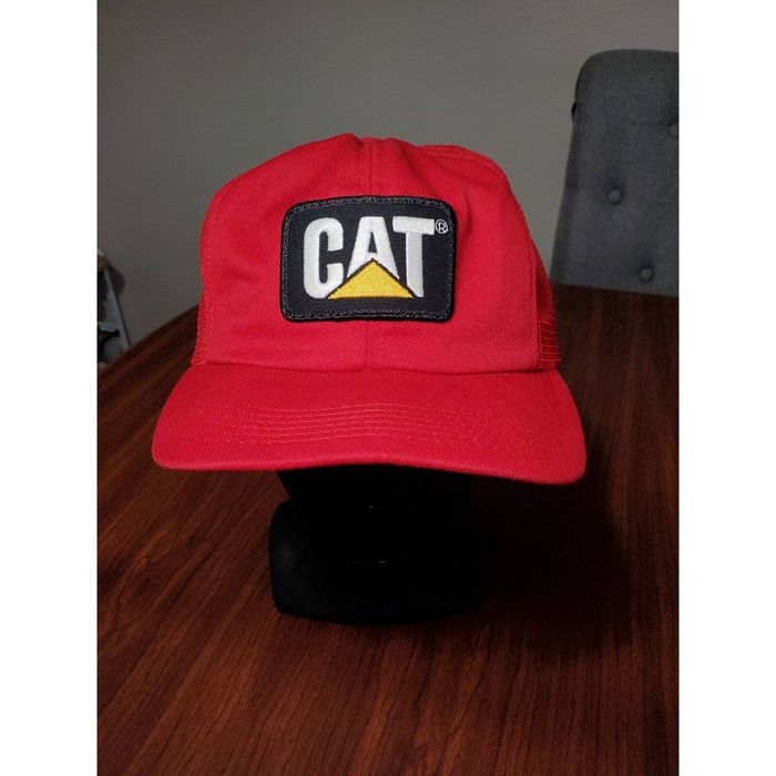 Caterpillar Vintage CAT Caterpillar Trucker Hat Snapback Cap Made In ...
