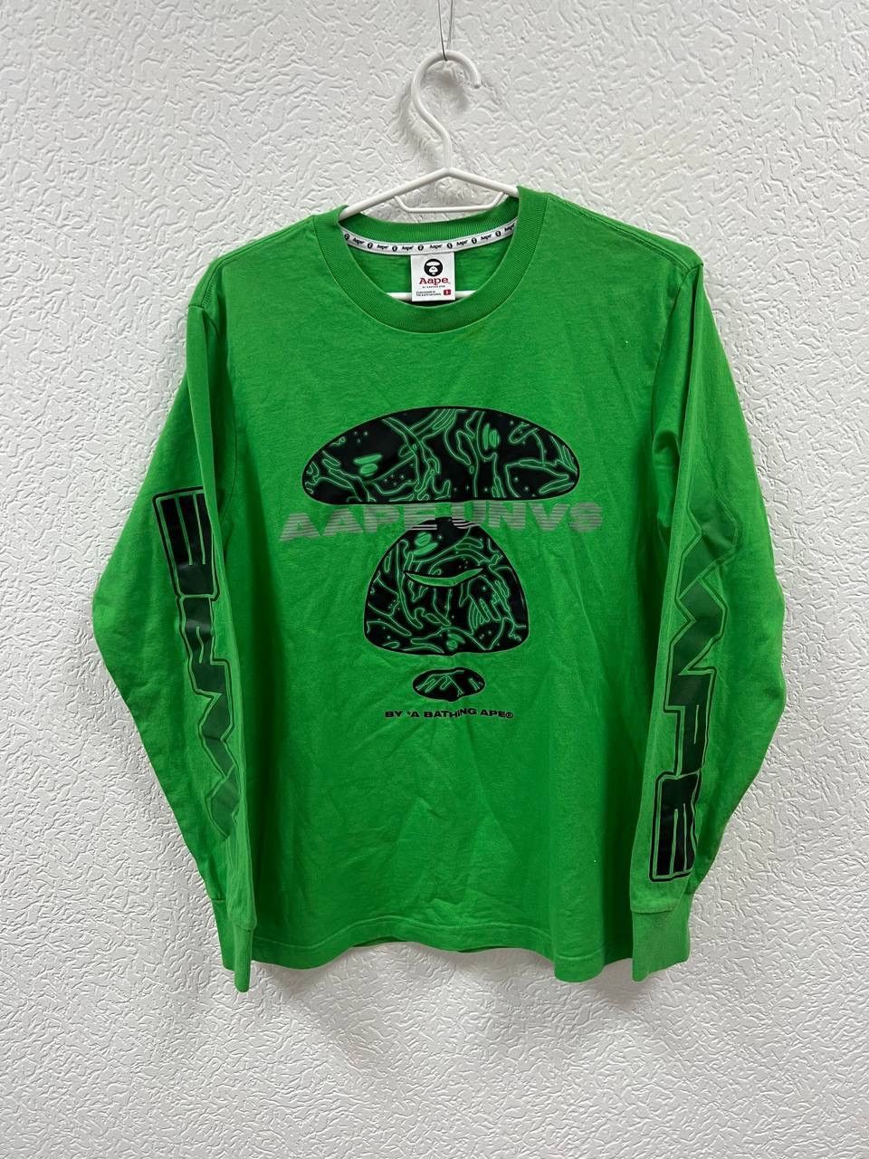 Aape Aape by A Bathing Ape BAPE UNVS Big Logo Long Sleeve | Grailed