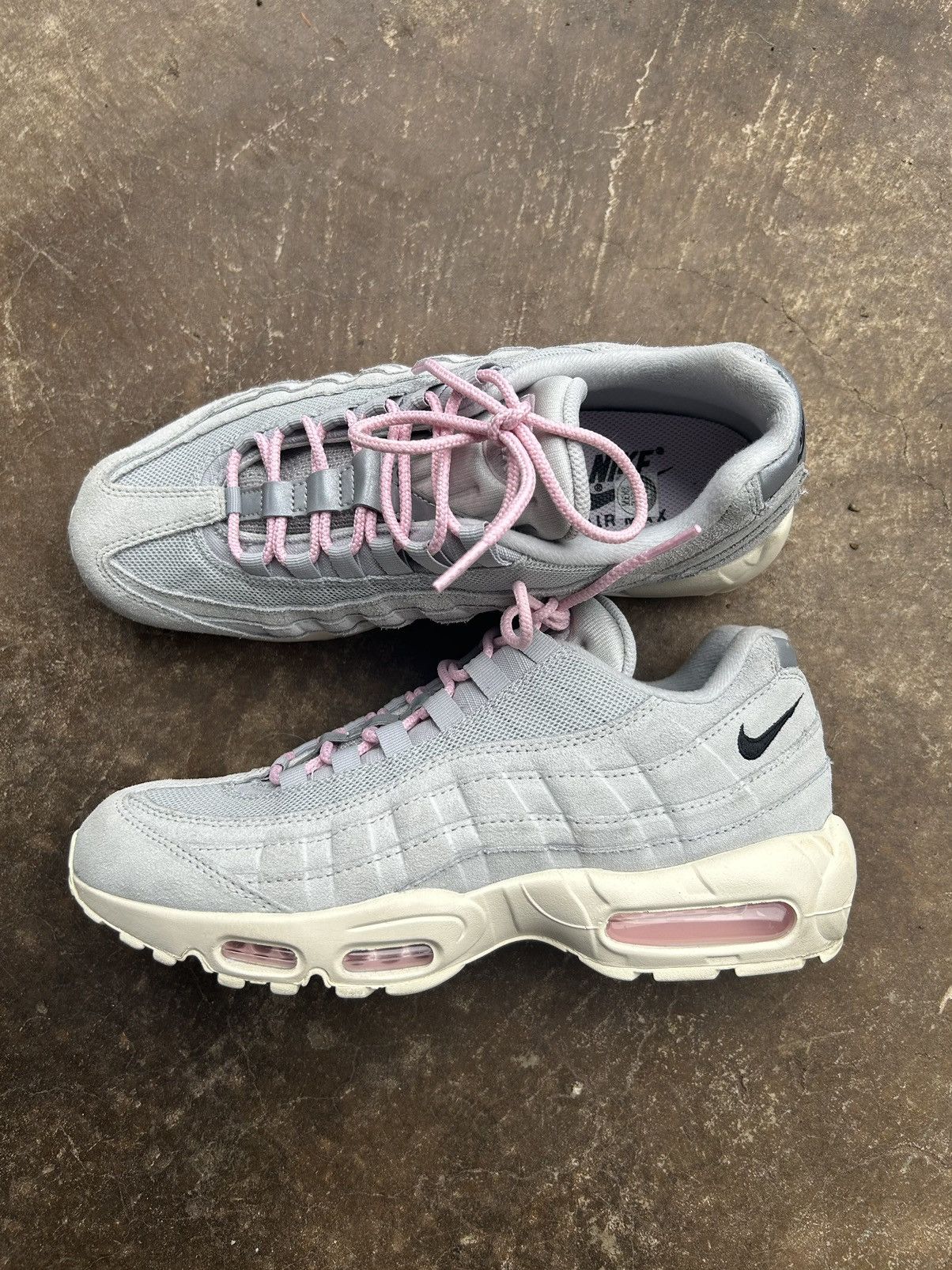 Nike Nike Air Max 95 Grey Fog Pink Foam | Grailed