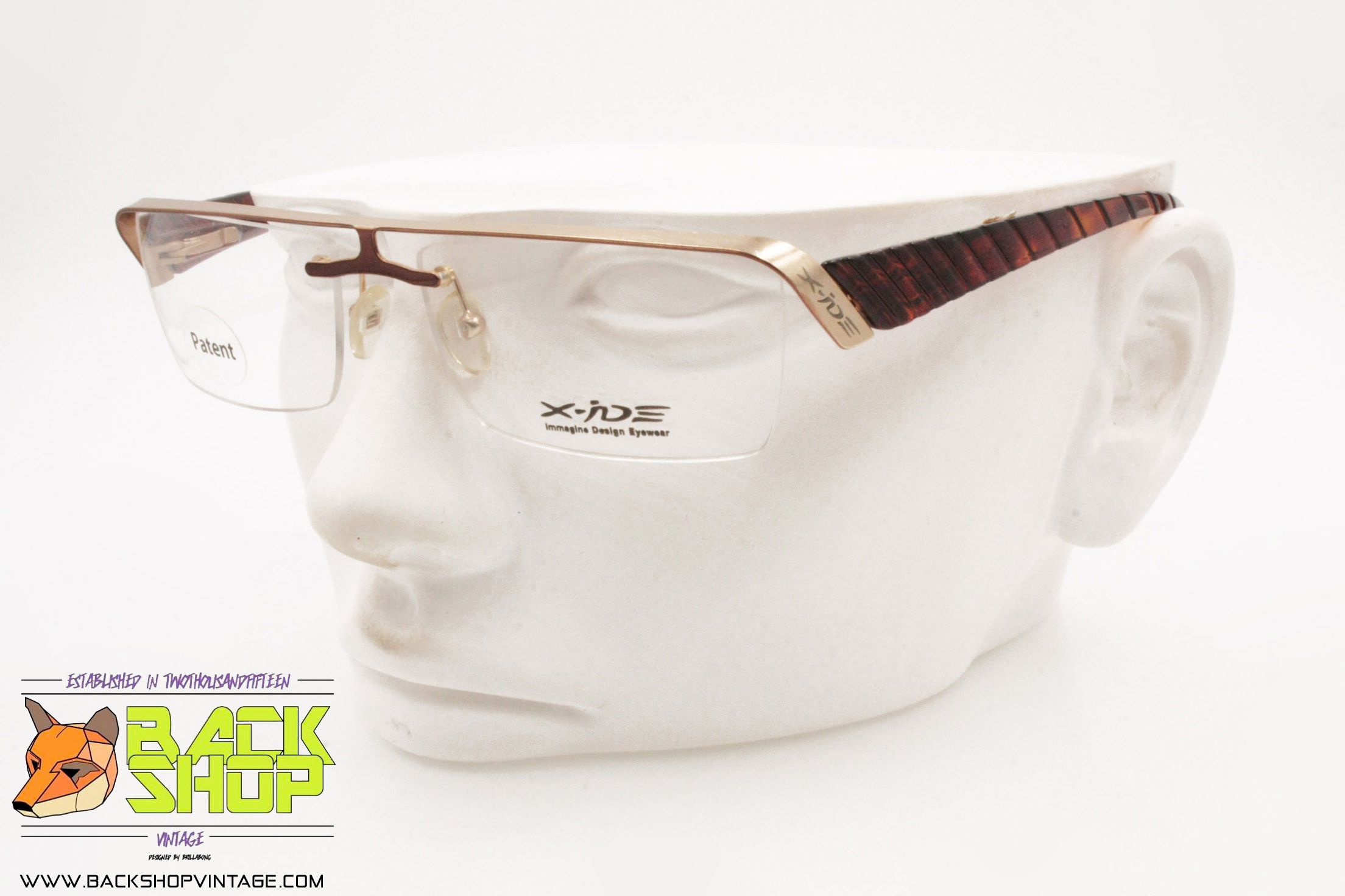 Vintage X-IDE mod. M.A.S.H. C.4, Eyeglass frame rimless, modern NOS ...