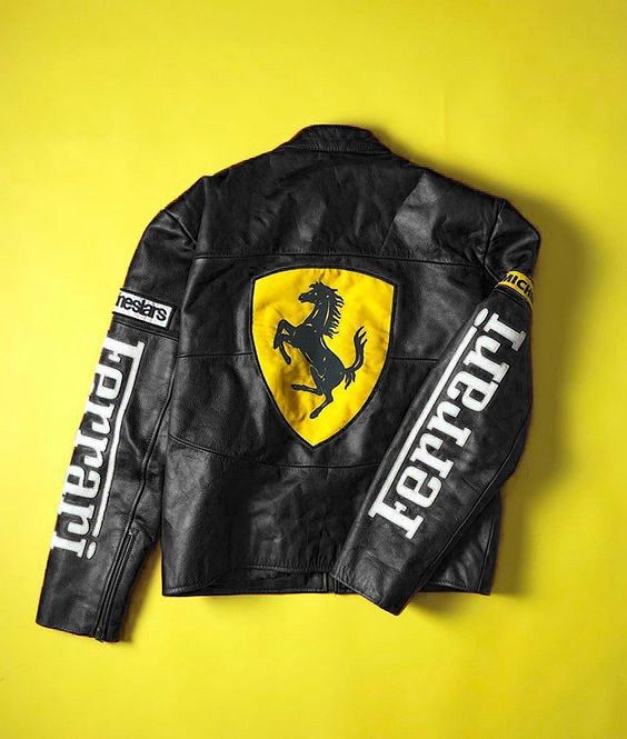 Ferrari Ferrari Racing Jacket, Black F1 Leather Jacket | Grailed