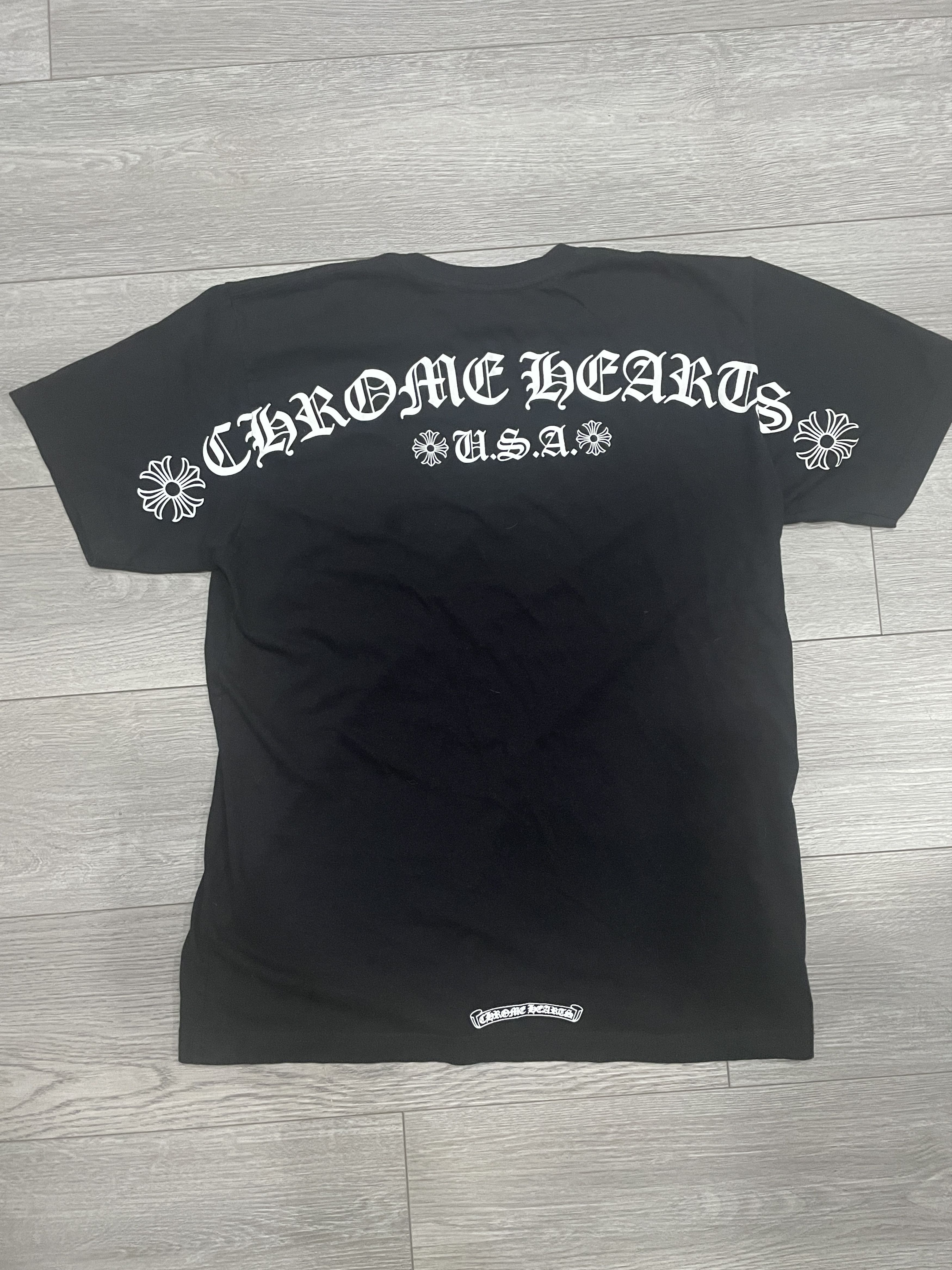 Chrome Hearts Chrome Hearts Shoulder USA Logo T-Shirt | Grailed