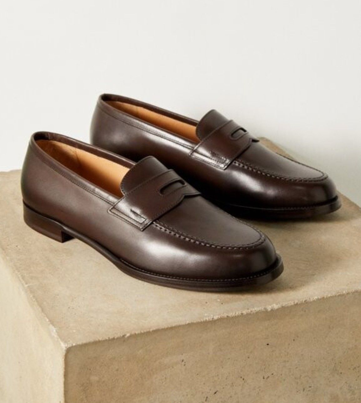Alfred Dunhill Audley Leather Penny Loafers | Grailed