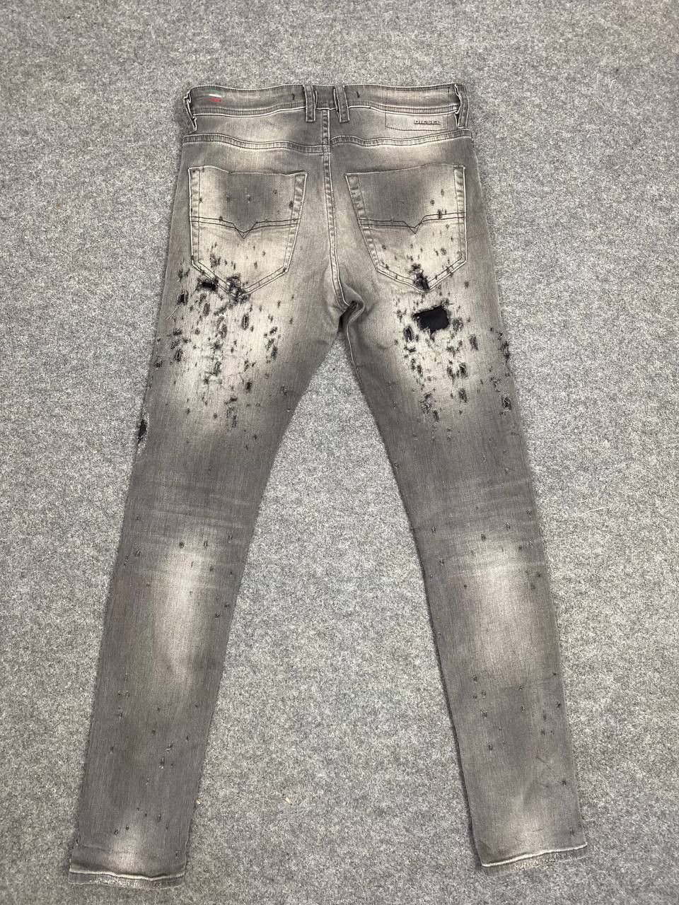 Diesel diesel dna slim carrot distressed denim made in italy | Grailed