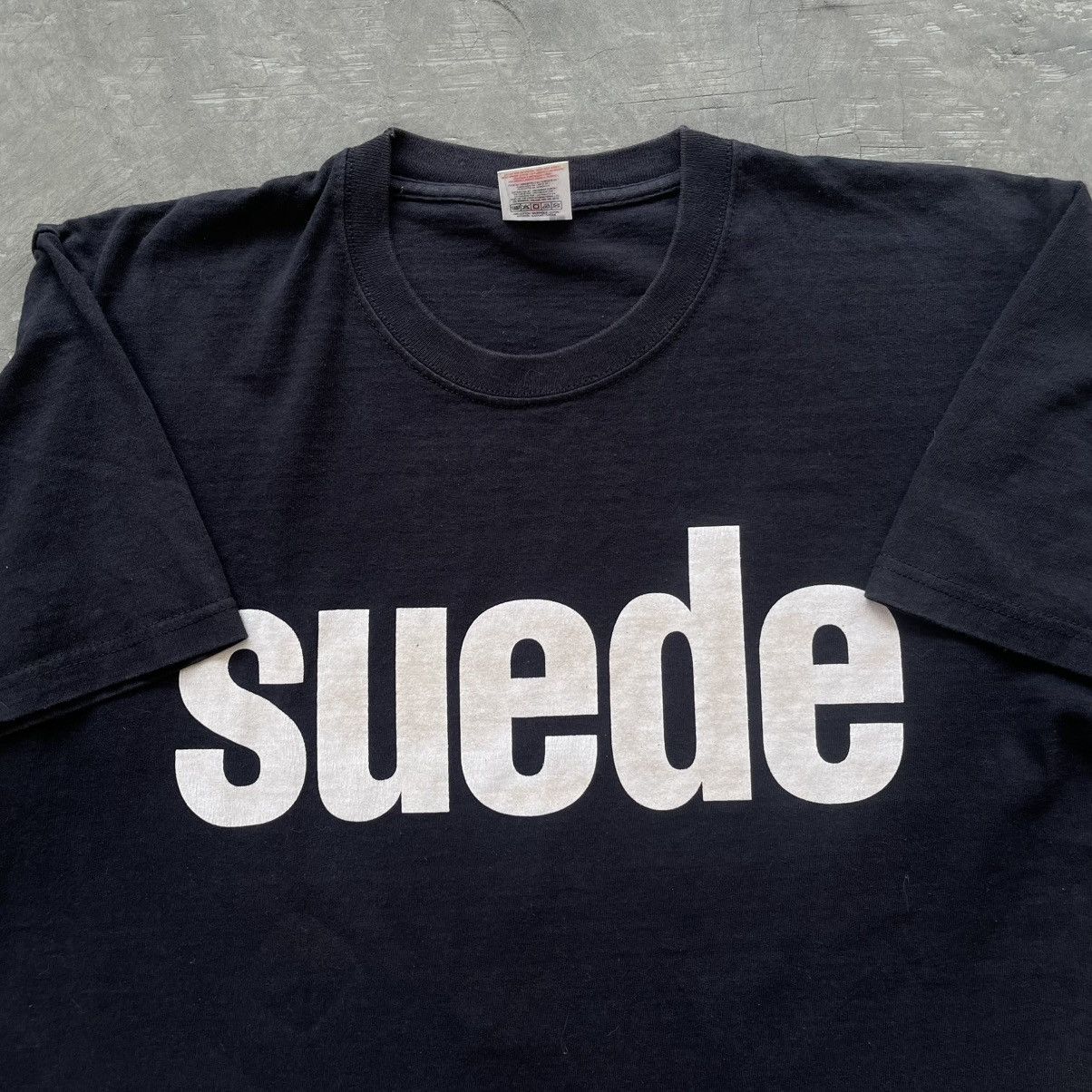 Band Tees × Vintage vintage 2000s suede font logo oasis blur stone ...