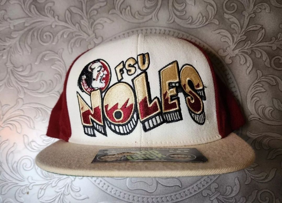 Vintage FSU Seminoles Snapback hat bubble letter grafhitti style | Grailed