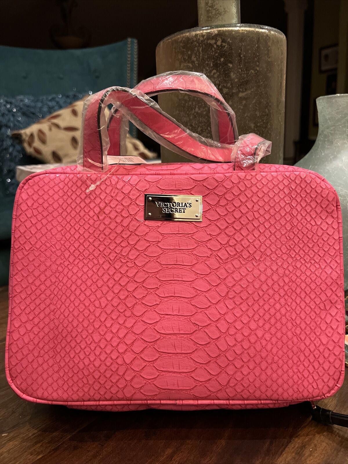 Designer VICTORIAS SECRET TRAVEL COSMETIC CASE HOT PINK | Grailed