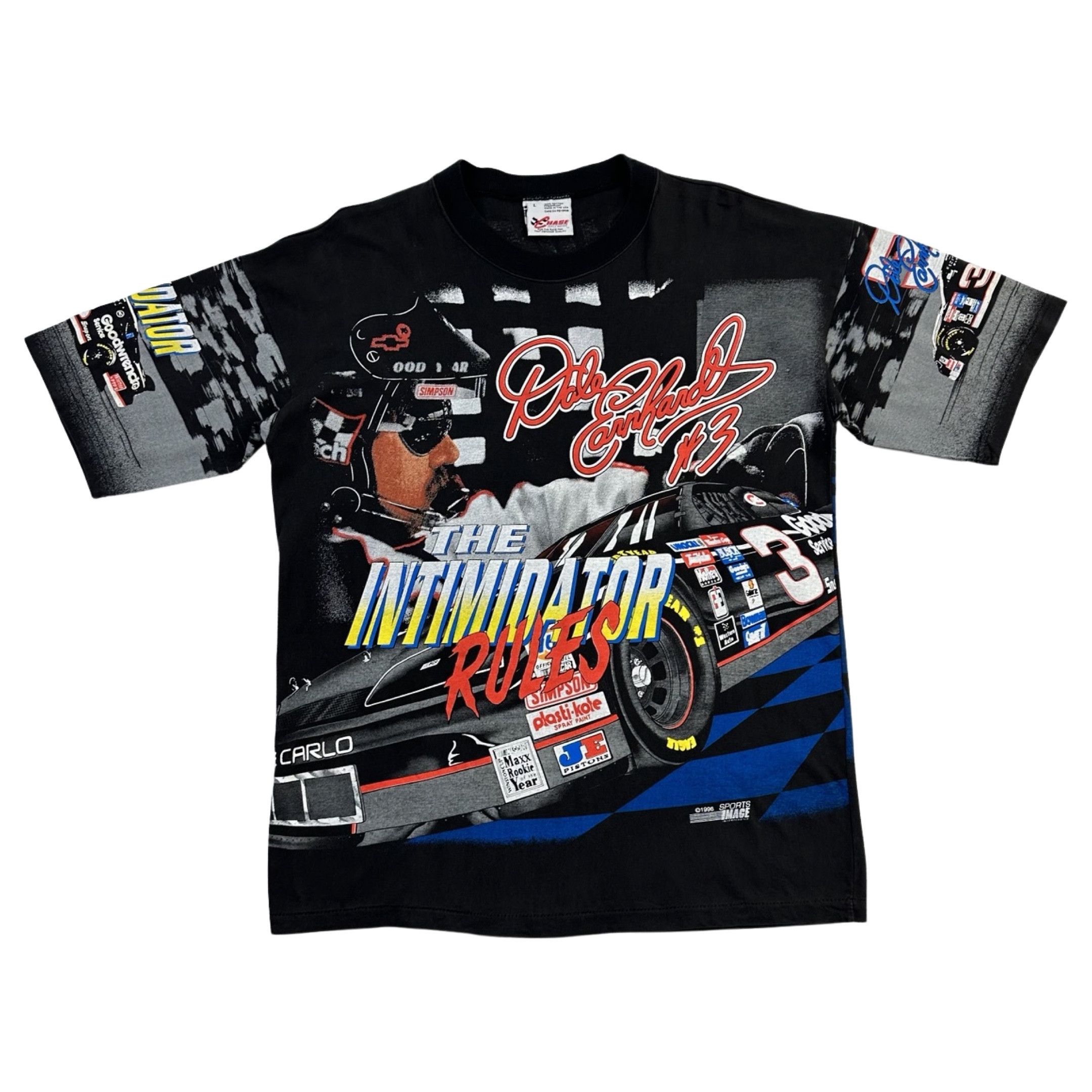 Vintage 1996 Dale Earnhardt 'The Intimidator Rules' All Over Print ...
