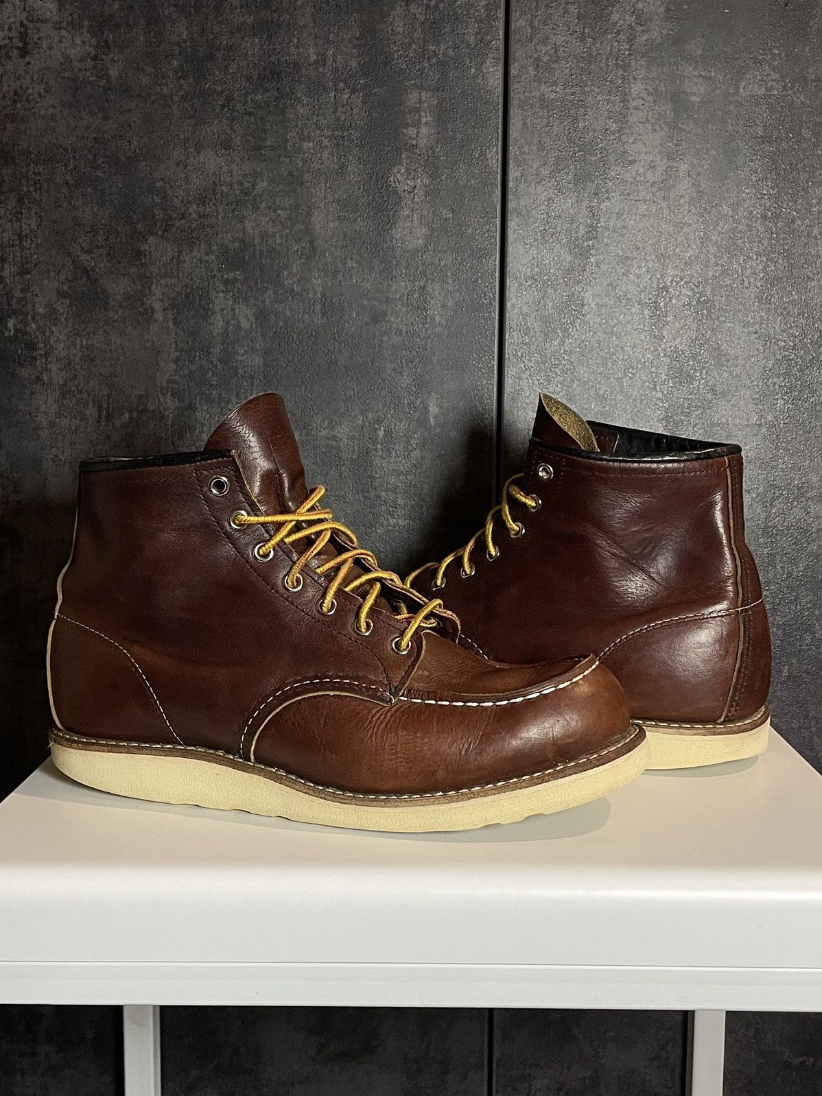 Red Wing Red Wing 8138 Leather Moc Toe Boots Guidi Prada Raf Ma+ RRL ...
