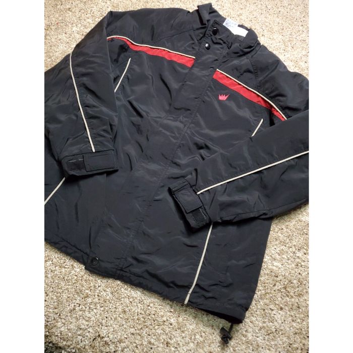 Vintage Burger King Jacket Medium Adults Black Full Zip Nylon Pockets ...