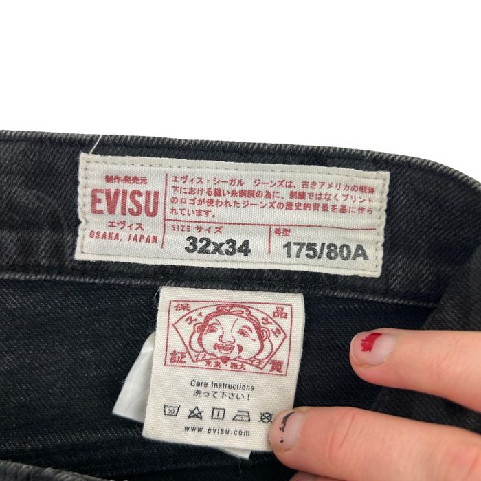 Evisu Vintage Evisu Gull Logo Print Jeans Style Trousers Size W32 | Grailed