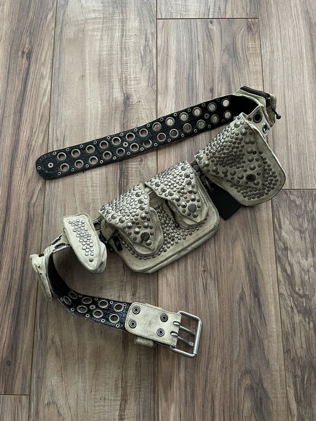 KMRii KMRII STUDDED MULTI POUCH BELT | Grailed