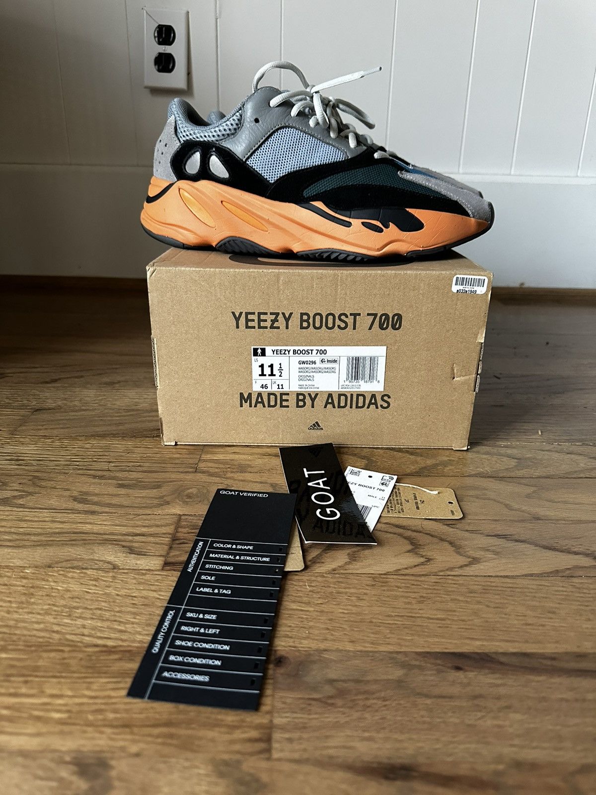 Adidas Yeezy 700 washed orange | Grailed