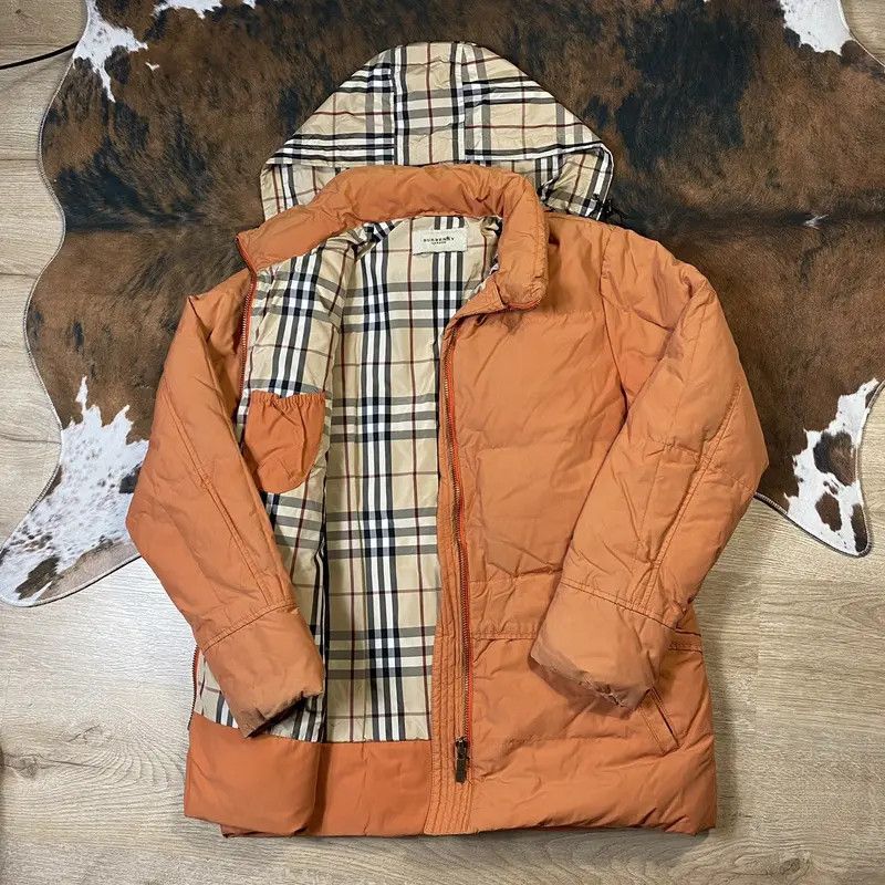 Vintage BURBERRY VINTAGE 00S NOVA CHECK PATTERN DOWN PUFFER JACKET ...