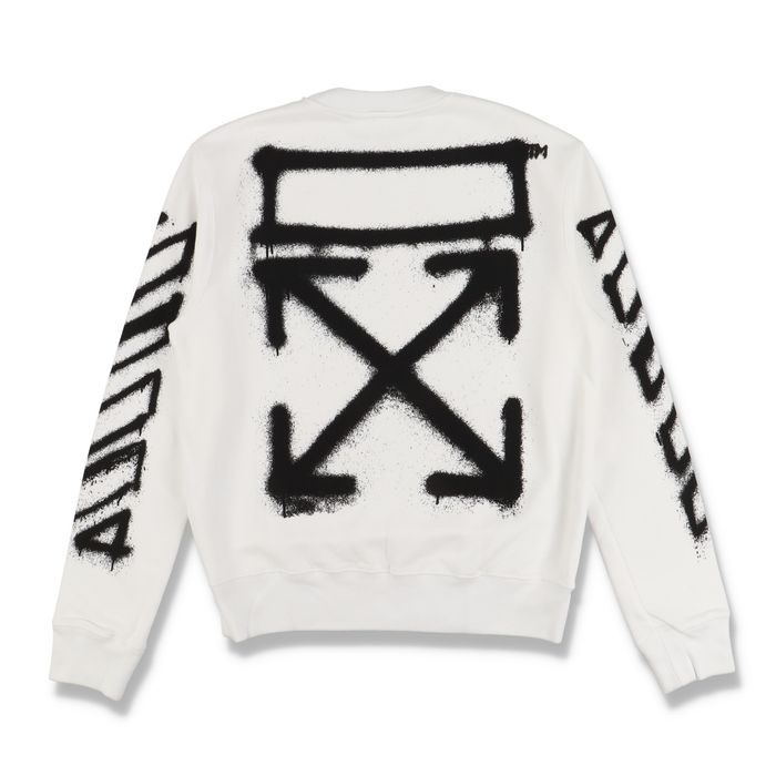 Off-White White Spray Marker Arrows Sweatshirt | Grailed