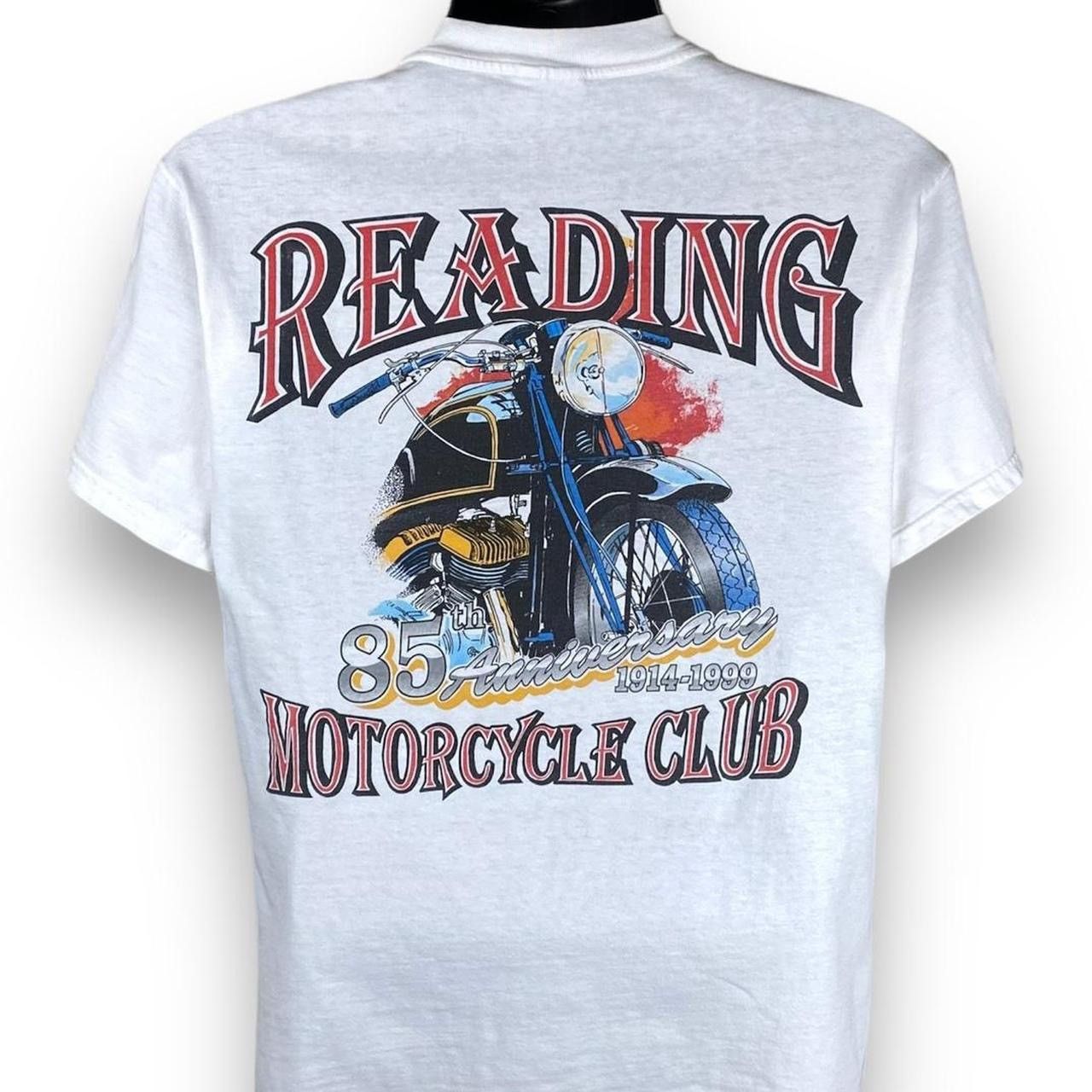 Hanes × Tee Shirt × Vintage Vintage 90s Hanes Reading Motorcycle Club ...