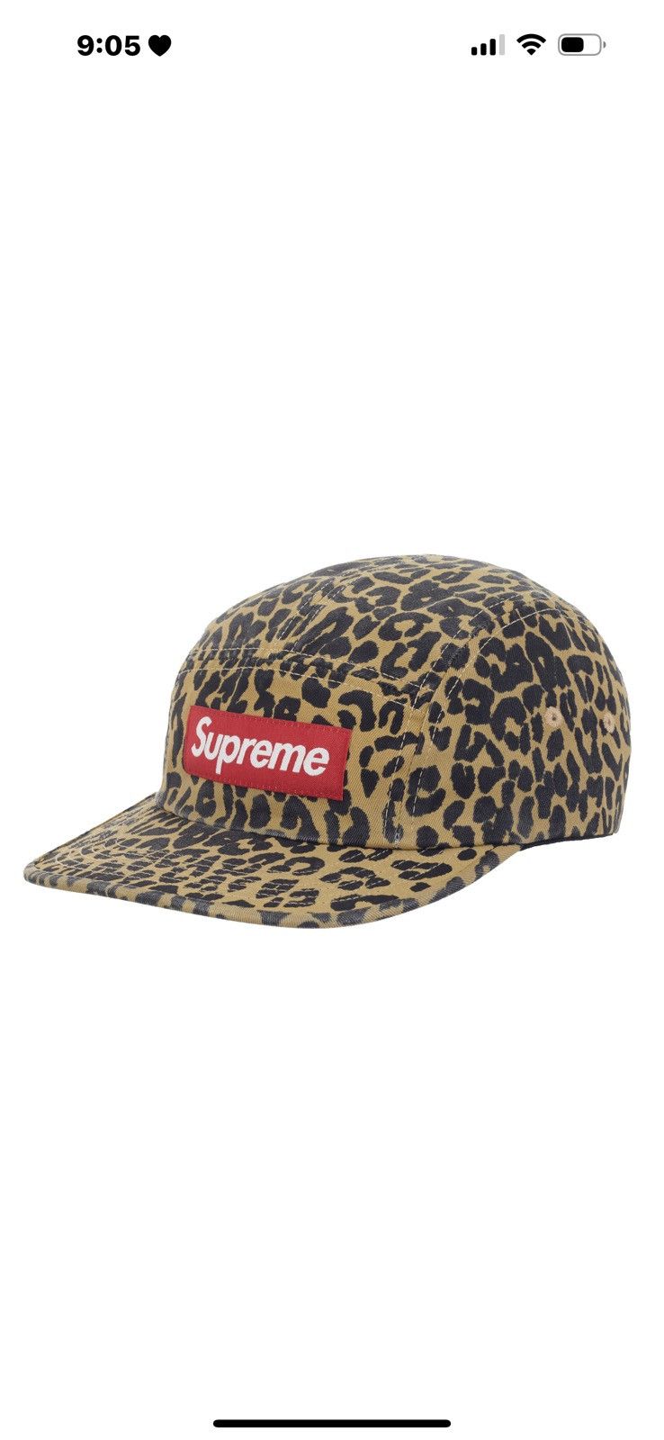 Supreme Supreme Washed Chino Twill Camp Cap Leopard FW23 | Grailed