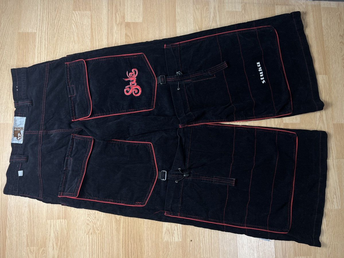JNCO × Streetwear × Vintage Vintage STUKA Velvet Pants | Grailed