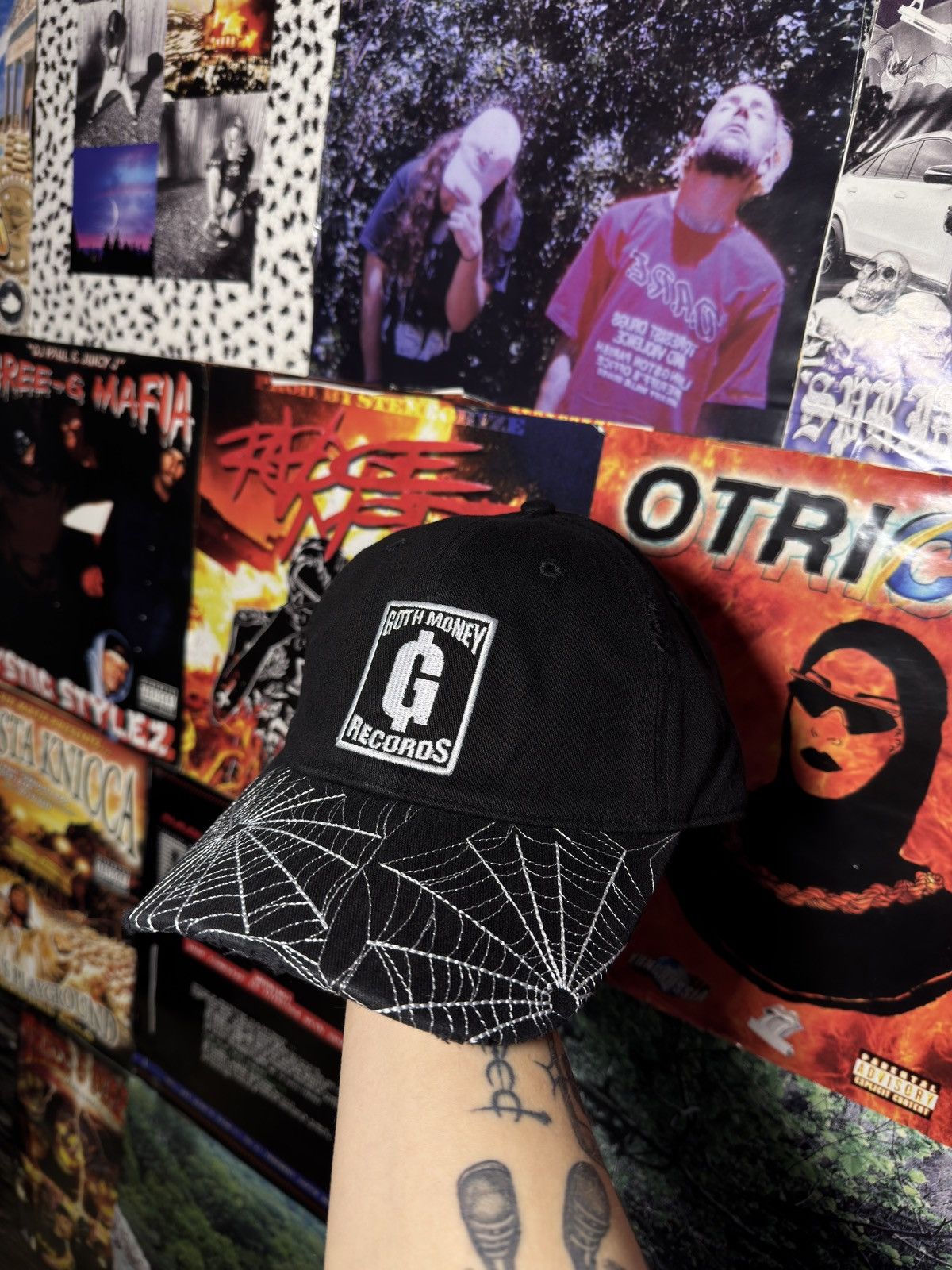 Goth Money Goth Money Records Web Cap | Grailed