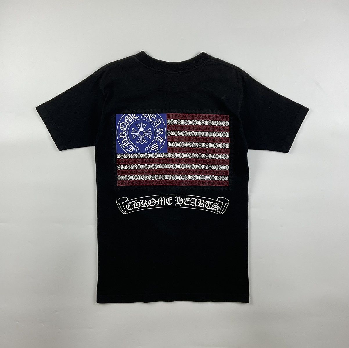 Chrome Hearts Chrome Hearts USA Flag with Dagger Pocket Tee | Grailed