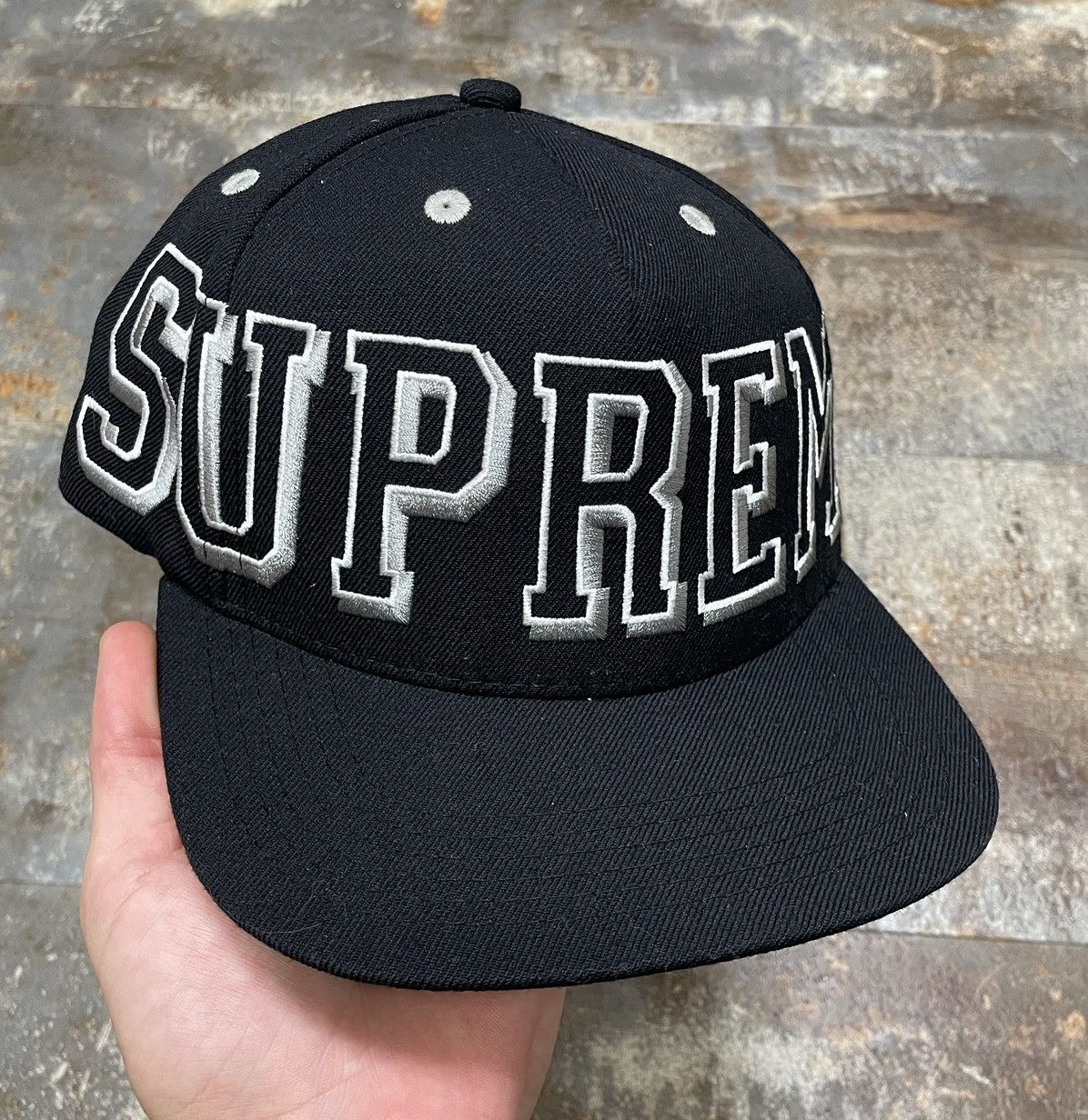 Starter × Supreme Supreme x Starter Block-Letter Spell Out Snapback Hat | Grailed