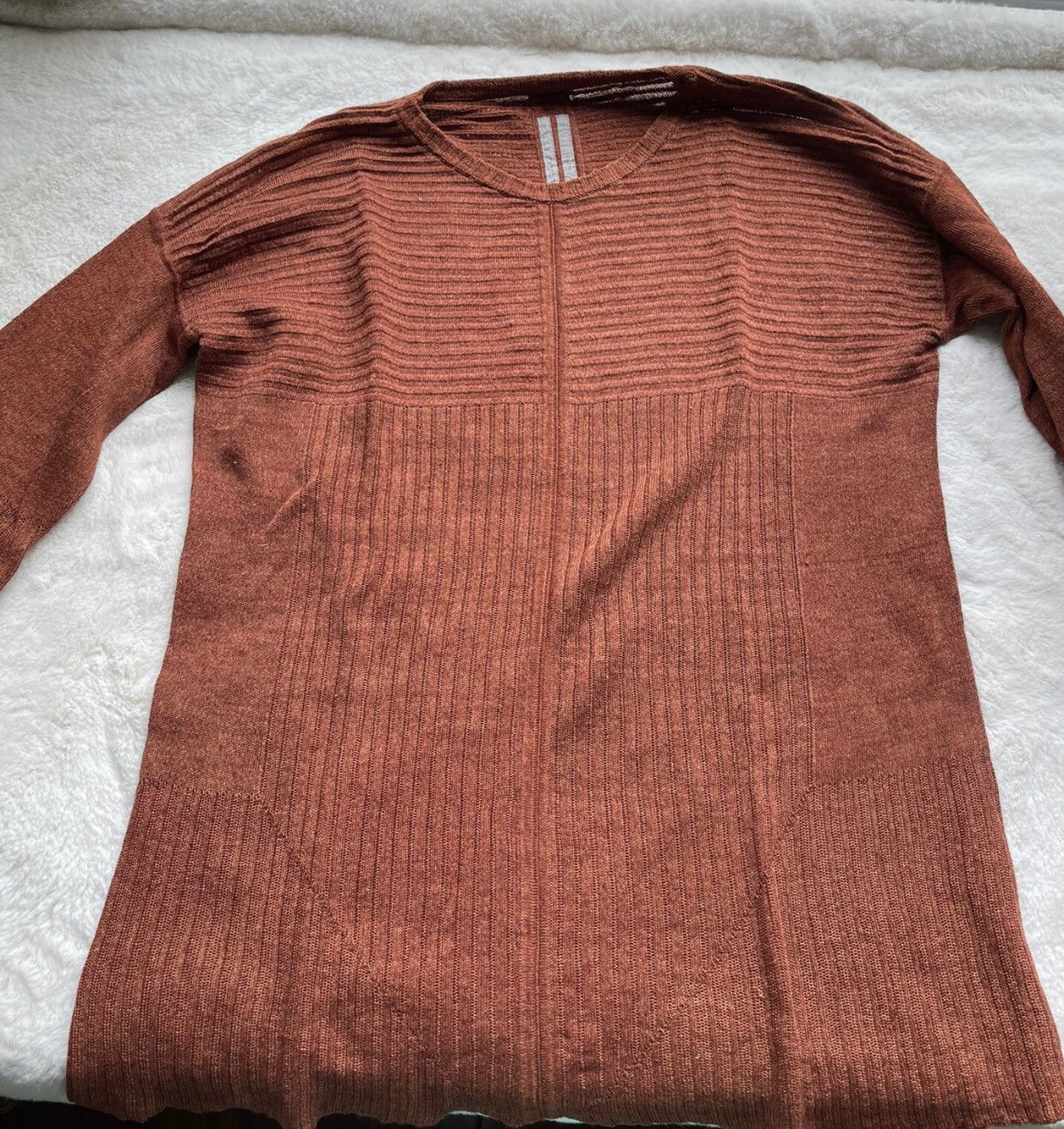 Rick Owens Rick Owens ro brick red sweater | Grailed
