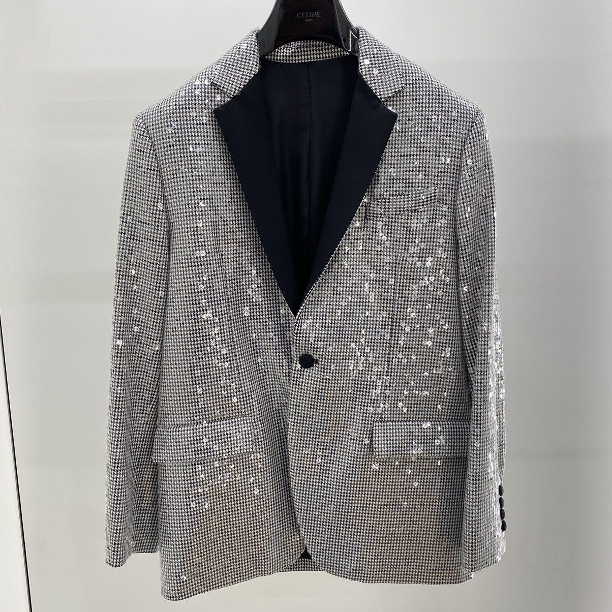 Celine × Hedi Slimane Celine Sequin Embellished Blazer in Medium | Grailed