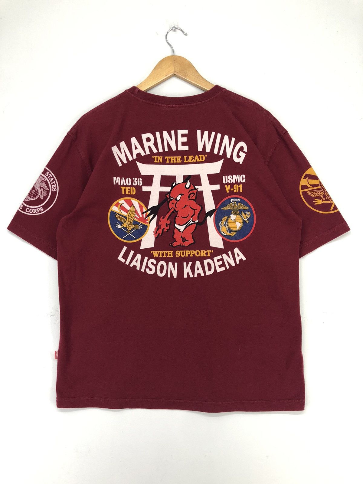 Vintage Vintage Tedman Company US Marine Corps "Red Devils" Tshirt ...