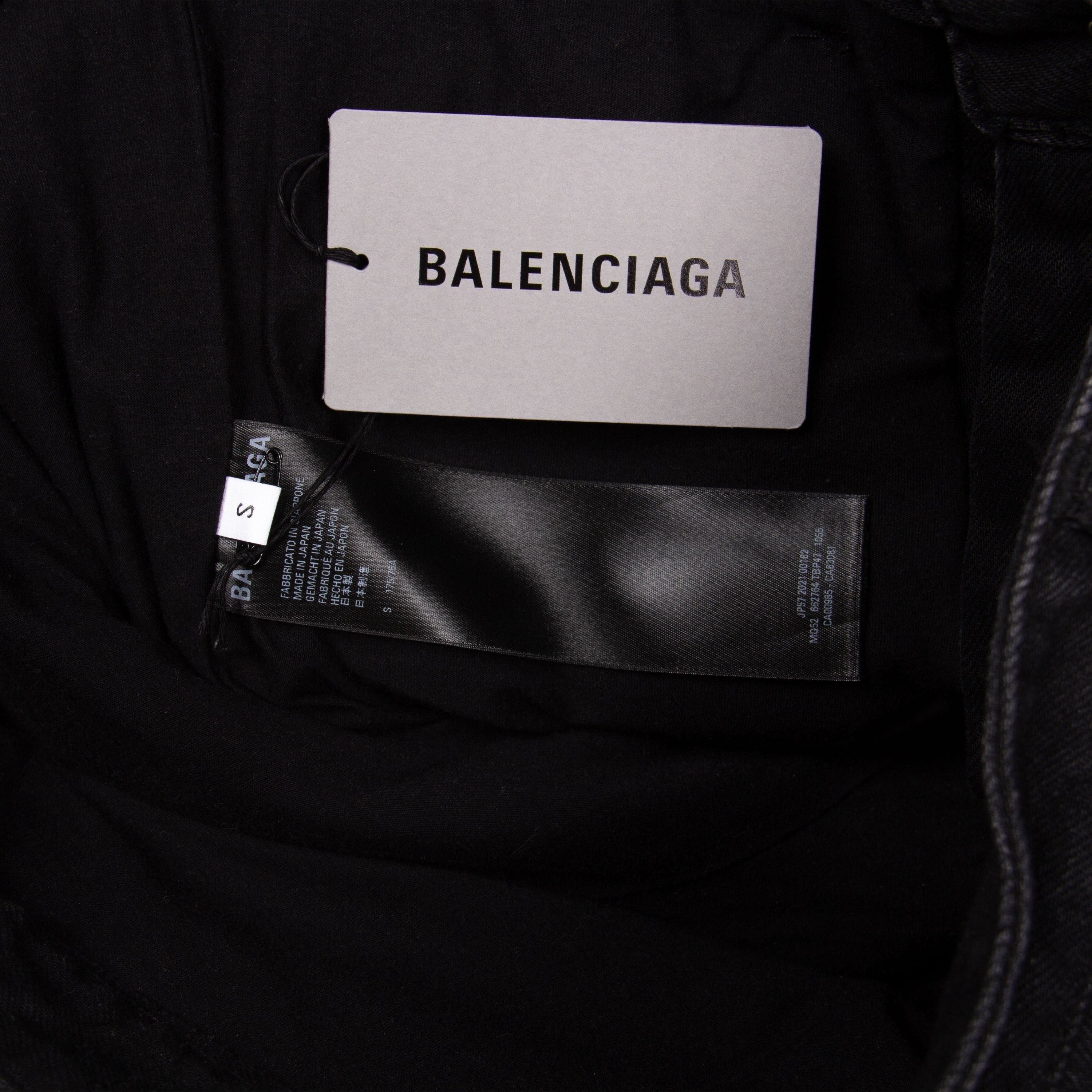 Balenciaga BALENCIAGA AFTERWORLD SLASHED SPORTY B DENIM | S | Grailed