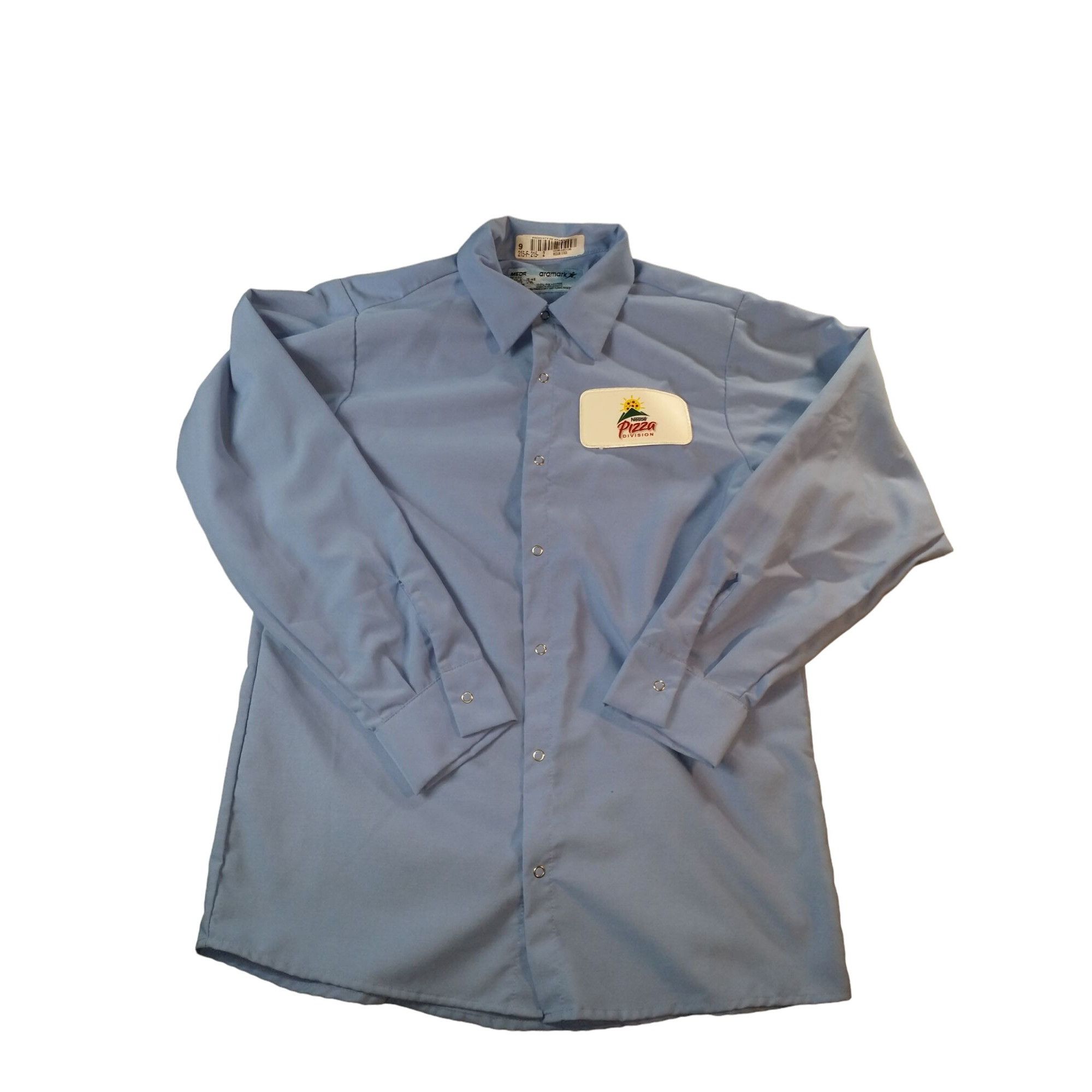 1620 Workwear Aramark Nestle Pizza Division Snap Button Up Shirt Men Sz ...