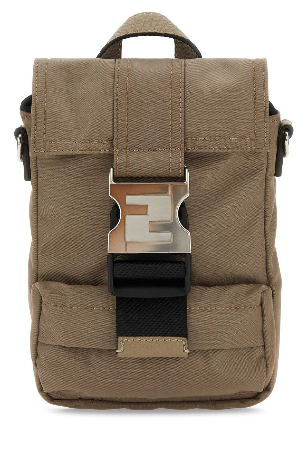 Fendi Dove Grey Nylon Mini Fendiness Backpack | Grailed
