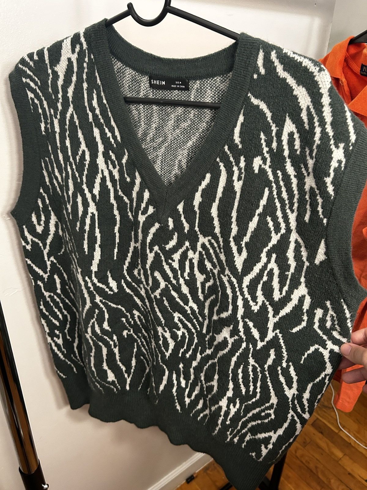 Shein Tiger Stripe Sweater Vest | Grailed