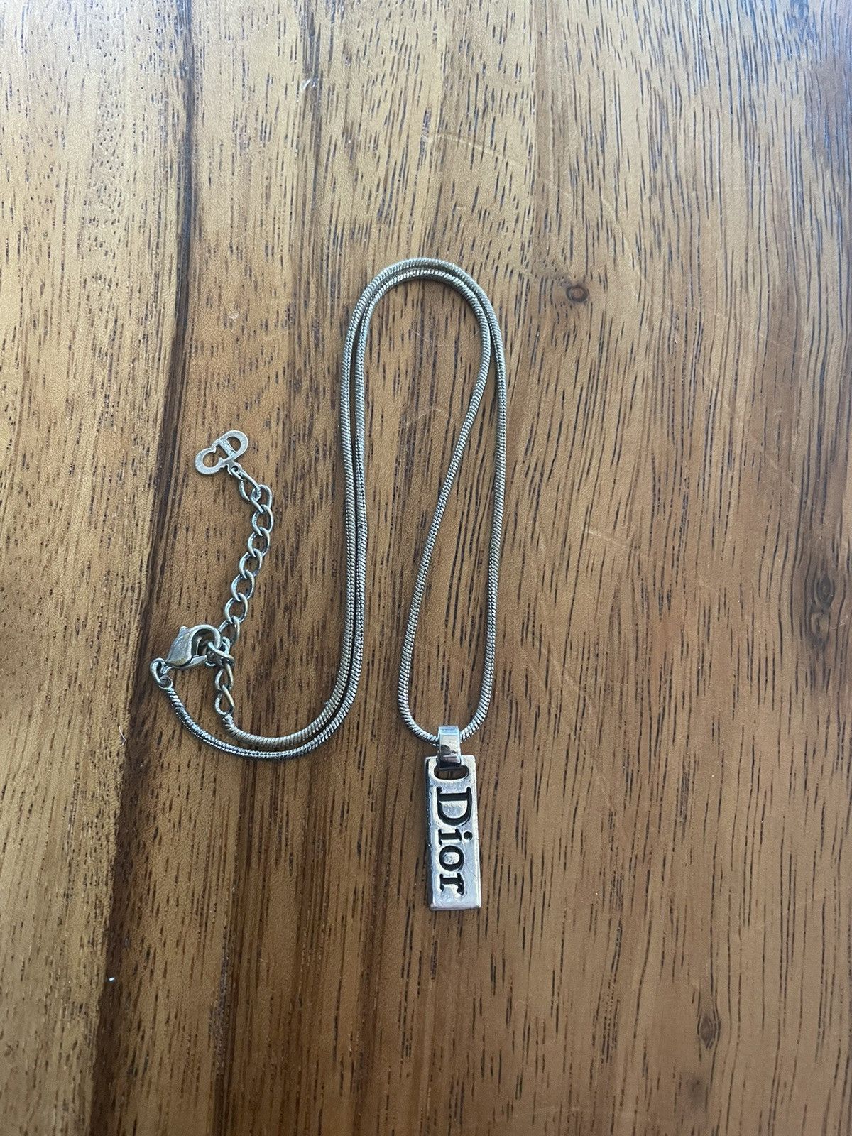Dior Dior Tag Logo Necklace | Grailed