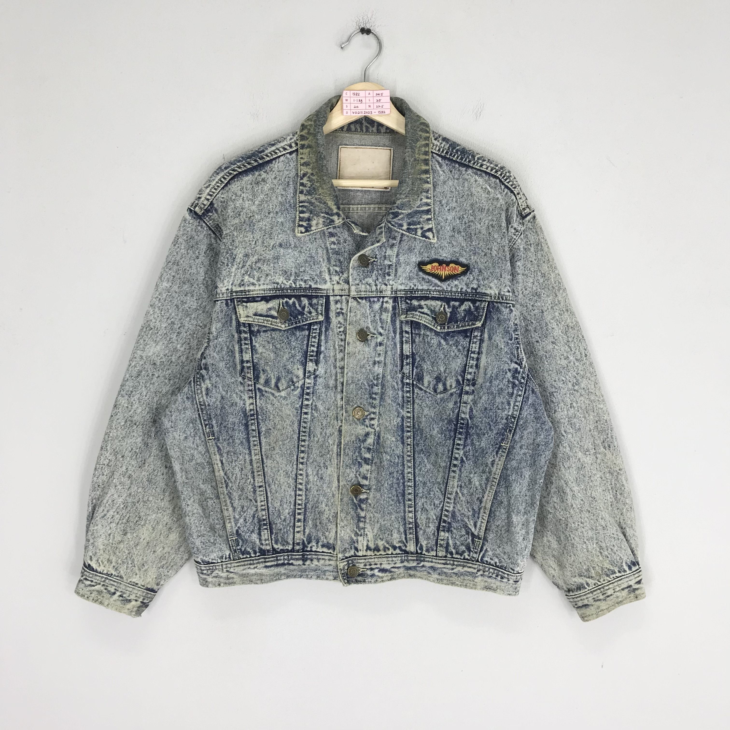 Denim Jacket × Johnson Motors × Vintage Vintage 90s Johnson Motors ...