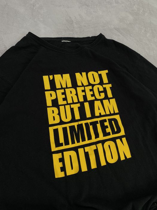 Vintage 👌 Vintage T-Shirt Humor I’m not perfect, I’m limited edition ...