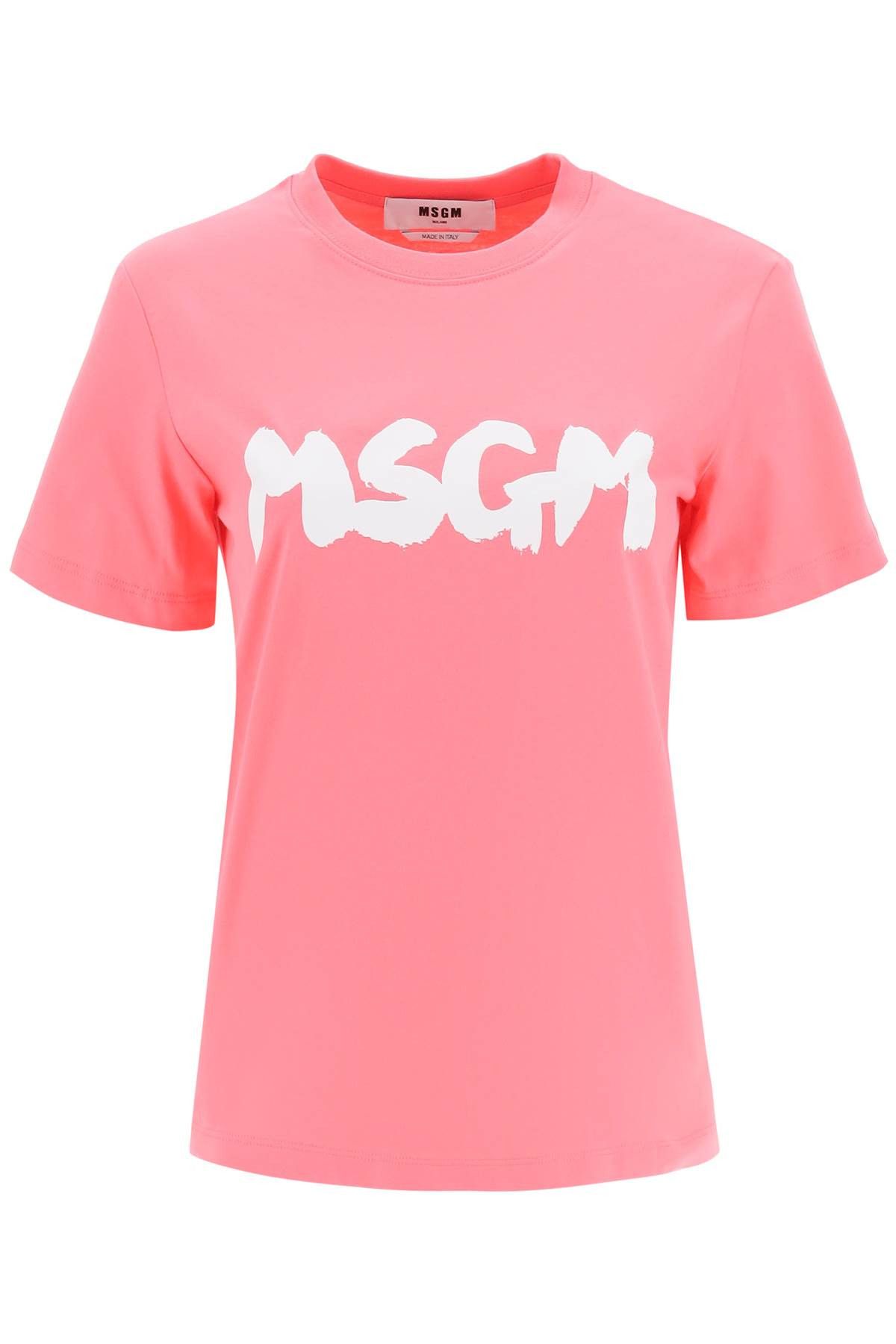 MSGM Msgm t-shirt with brushed logo | Grailed