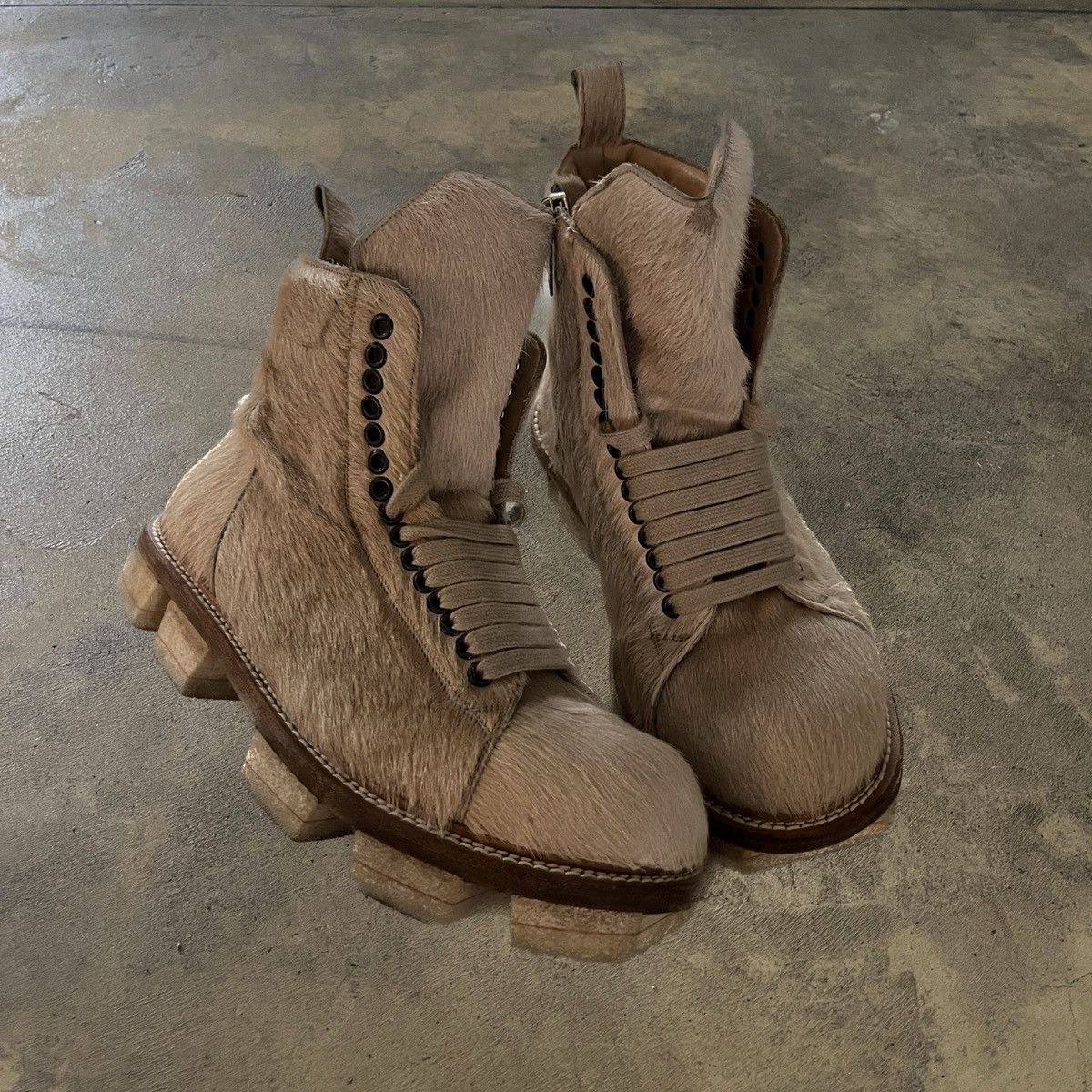 Rick Owens RICK OWENS FW13 PLINTH HIKER BOOT | Grailed