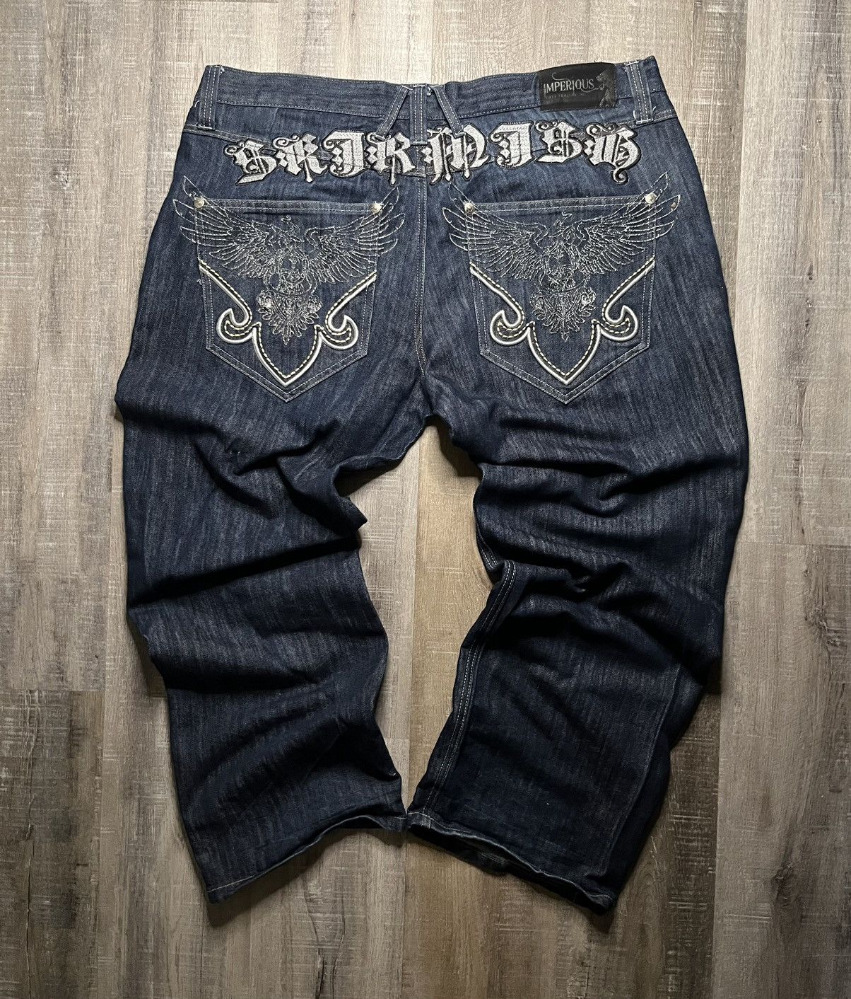 Imperious Y2K Imperious Delf Trading Baggy Wide-Leg Jeans | Grailed