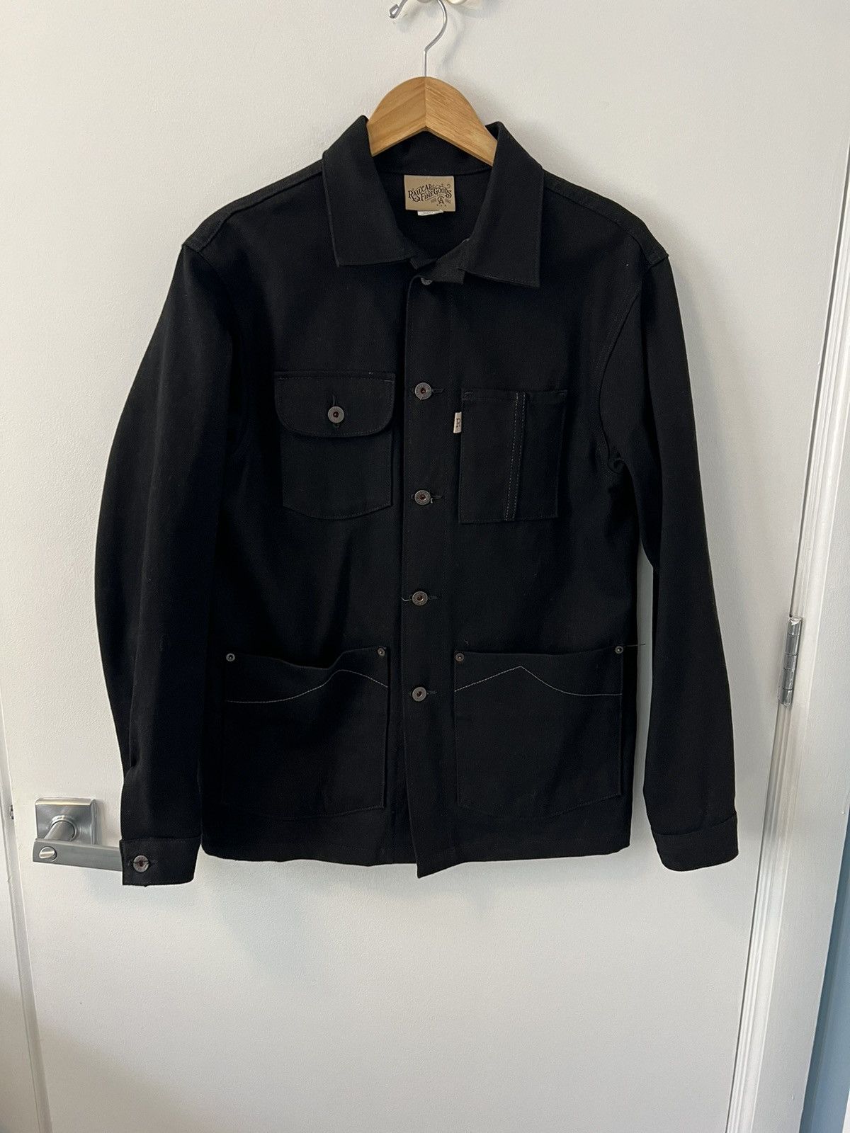 Railcar Fine Goods Chore Coat Black Denim | Grailed