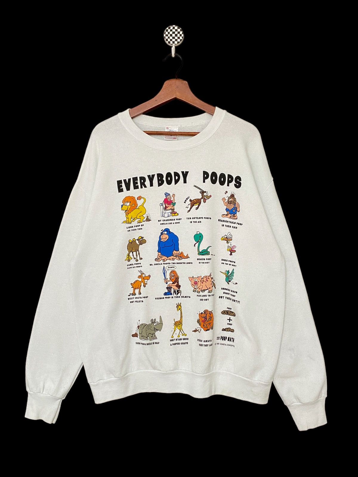 Made In Usa × Vintage Vintage Everybody Poops Sweatshirt 1990s | Grailed