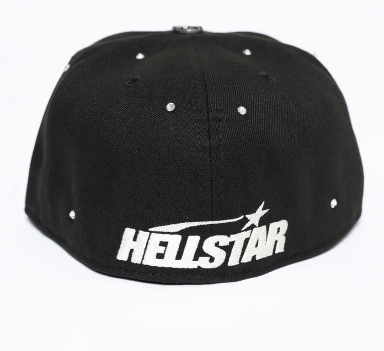HELLSTAR Starry Night Fitted Hat (Black) -HELLSTAR | Grailed