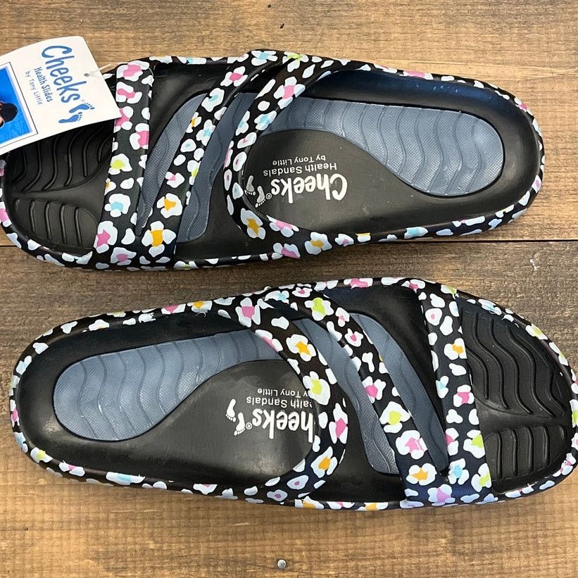 Other Women Tony Little Cheeks 695228 SlipOn Slide Sandal 8M Black ...