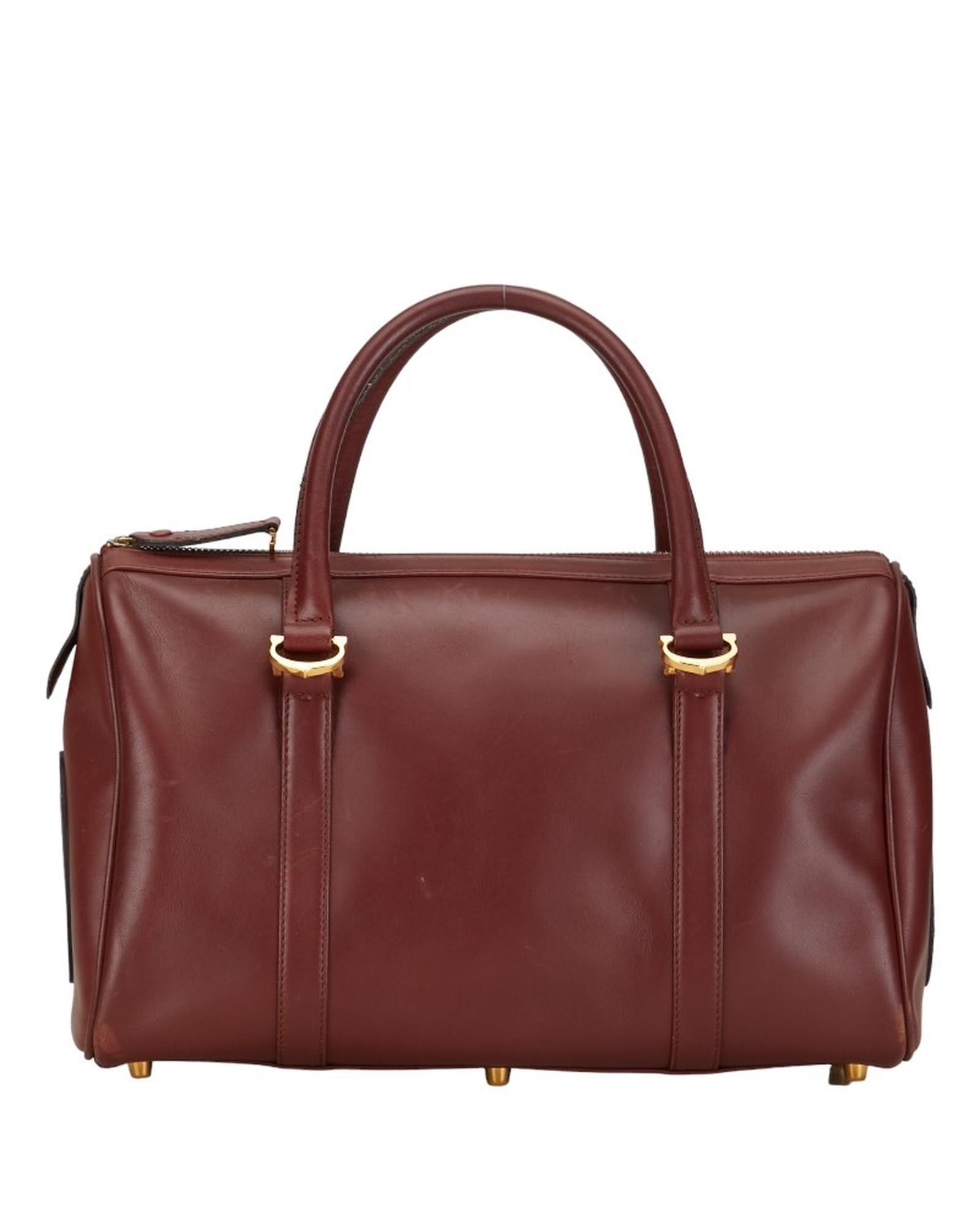Cartier Rose Gold Must de Cartier Boston Bag in AB Condition | Grailed