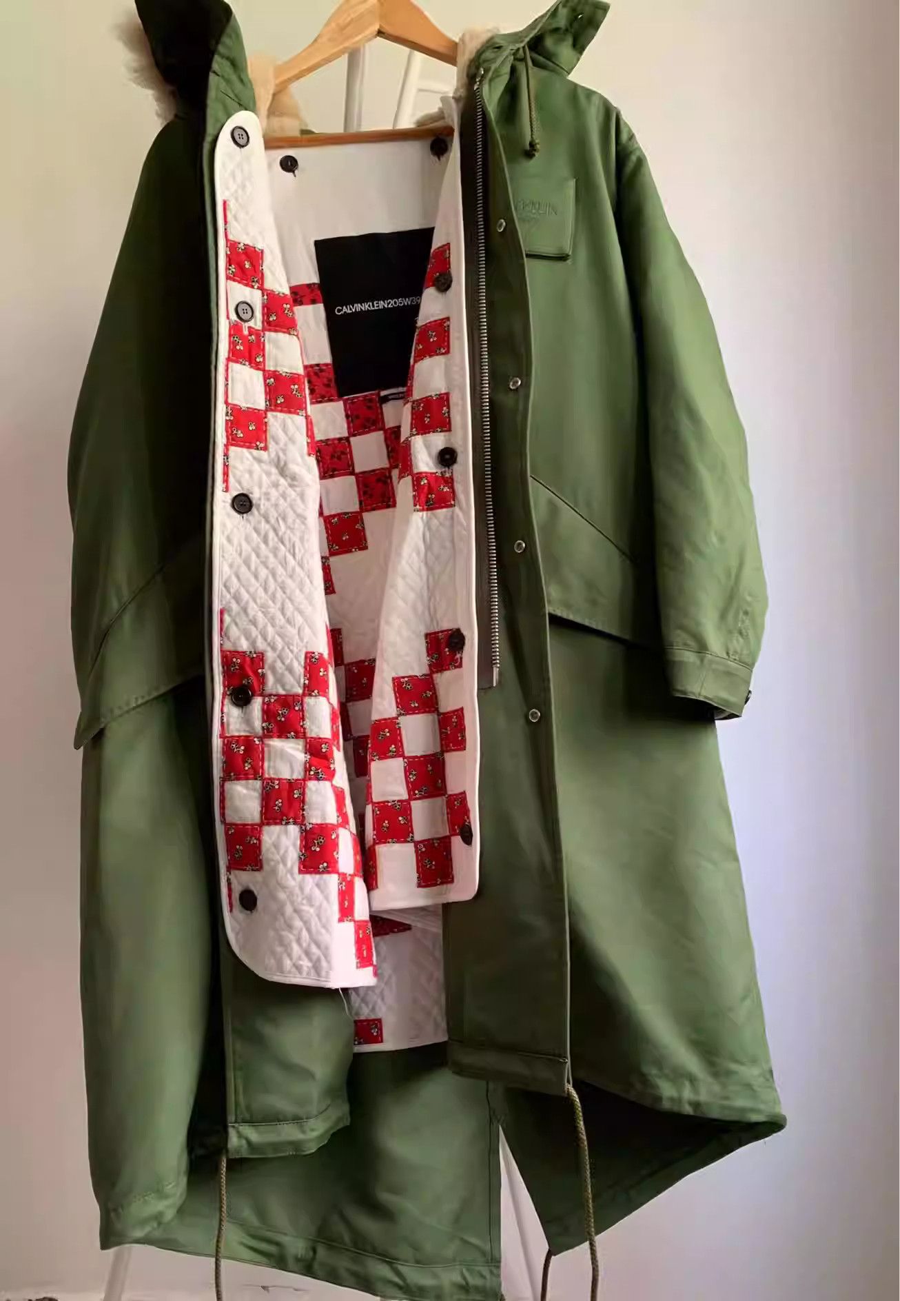 Calvin Klein CK Hair Shark's Head Zipper Coat | Grailed