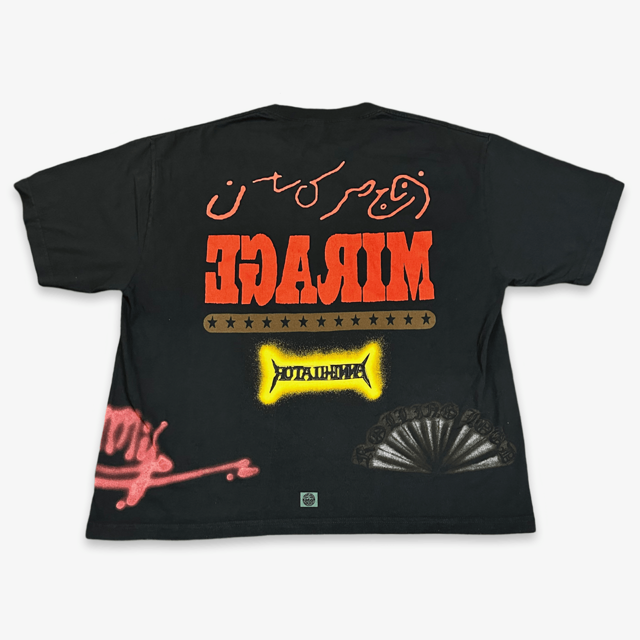Travis Scott Travis Scott Utopia Miami Rolling Loud Black Washed Tee ...