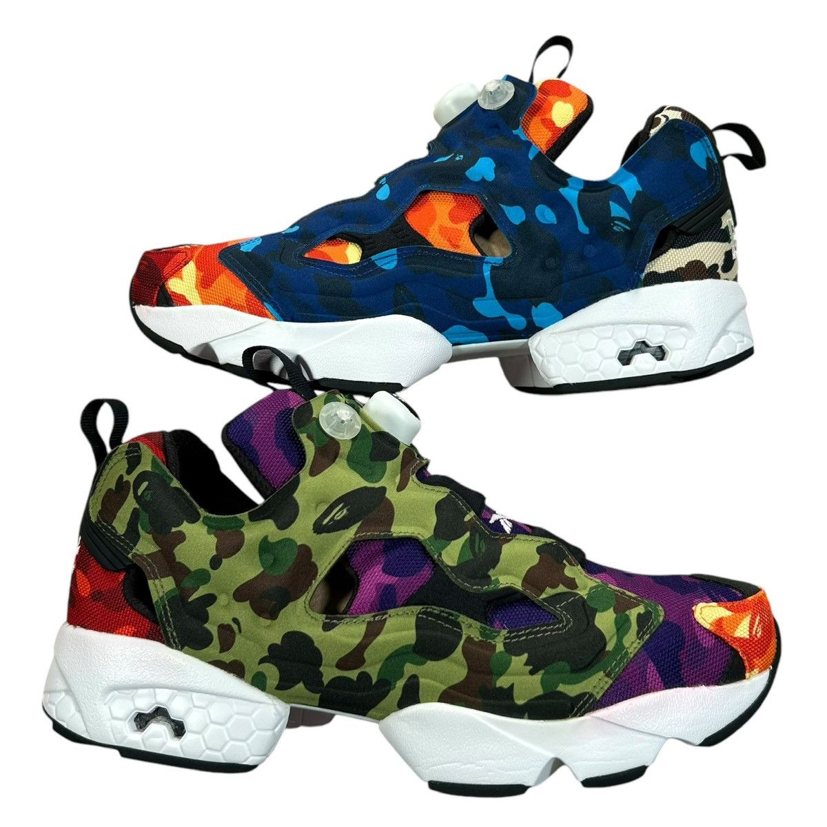 Bape × Reebok Bape x Reebok Instapump Fury OG Multi Color Camo Sneakers ...